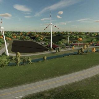 Wind Turbine Package v1.1 FS22 Mod | Farming Simulator 22 Mod