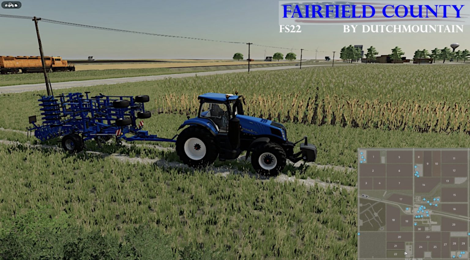 Fairfield County V1.0 FS22 Mod | Farming Simulator 22 Mod