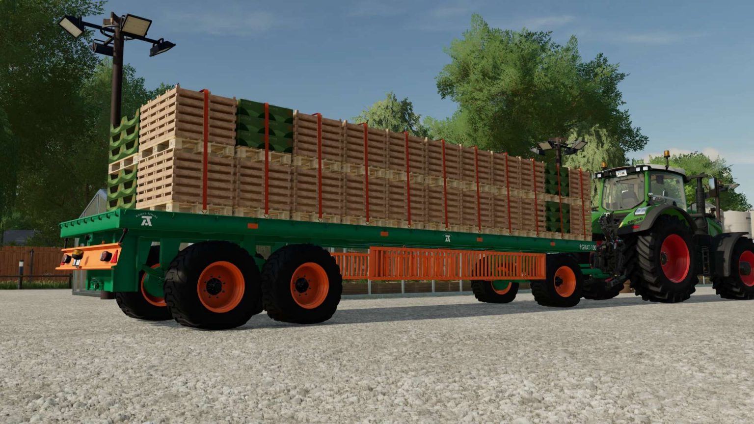 AGUAS TENIAS PLATFORM TRAILER PACK V1.0 FS22 Mod | Farming Simulator 22 Mod