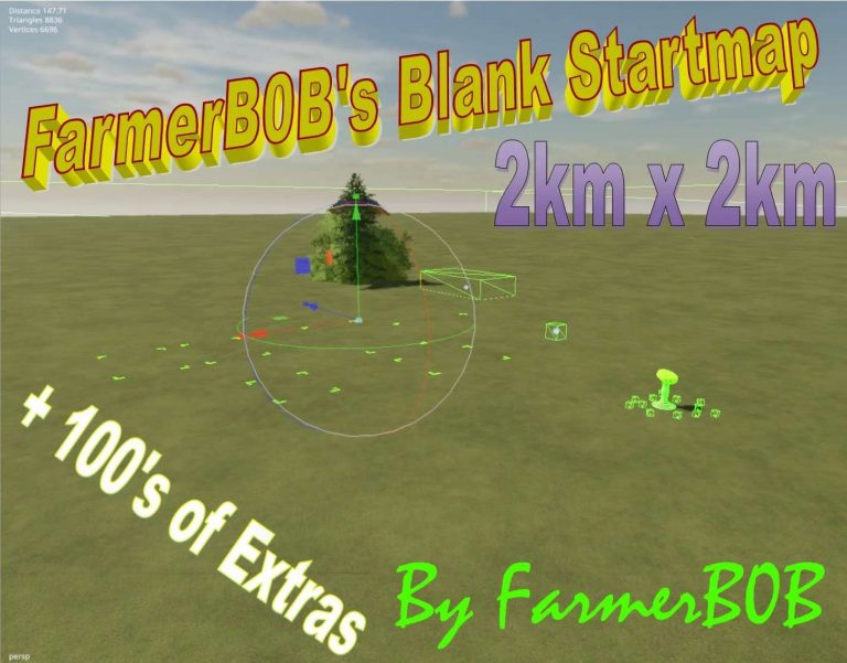 FarmerB0B's 2x Blank StartMap v1.0 FS22 Mod | Farming Simulator 22 Mod