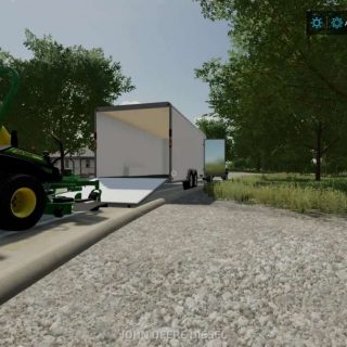 20FT Enclosed Trailer v1.1 FS22 Mod | Farming Simulator 22 Mod