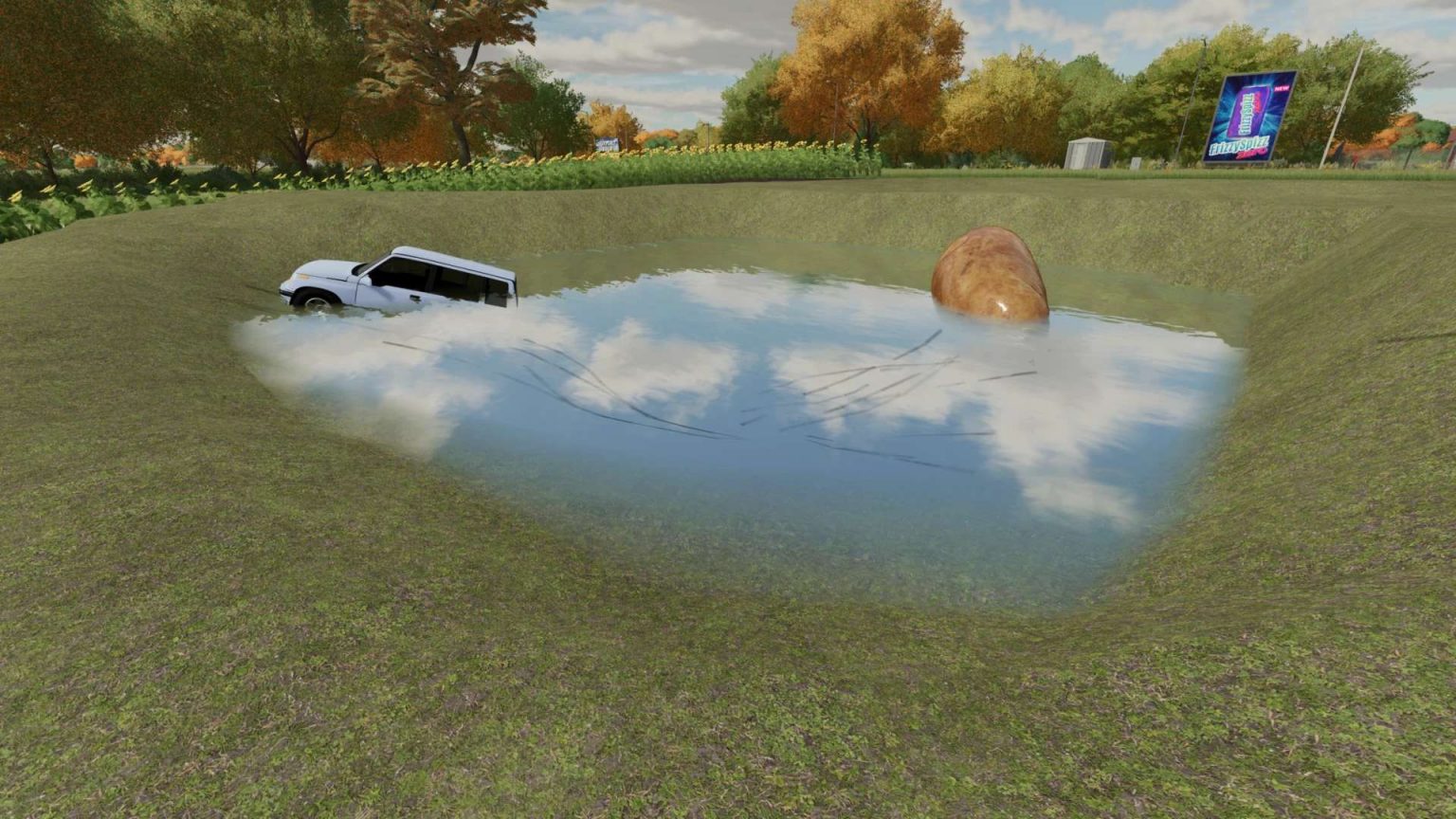 Decorative water plane pack V1.0 FS22 Mod | Farming Simulator 22 Mod