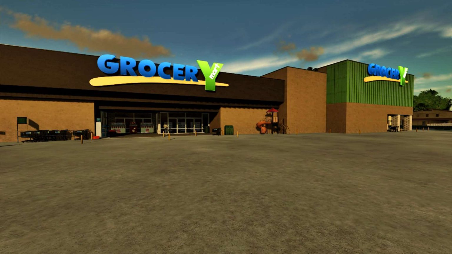 Grocery Mart v1.0 FS22 Mod | Farming Simulator 22 Mod