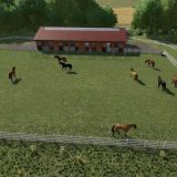 Horse Stable With Paddocks v1.0 FS22 Mod | Farming Simulator 22 Mod