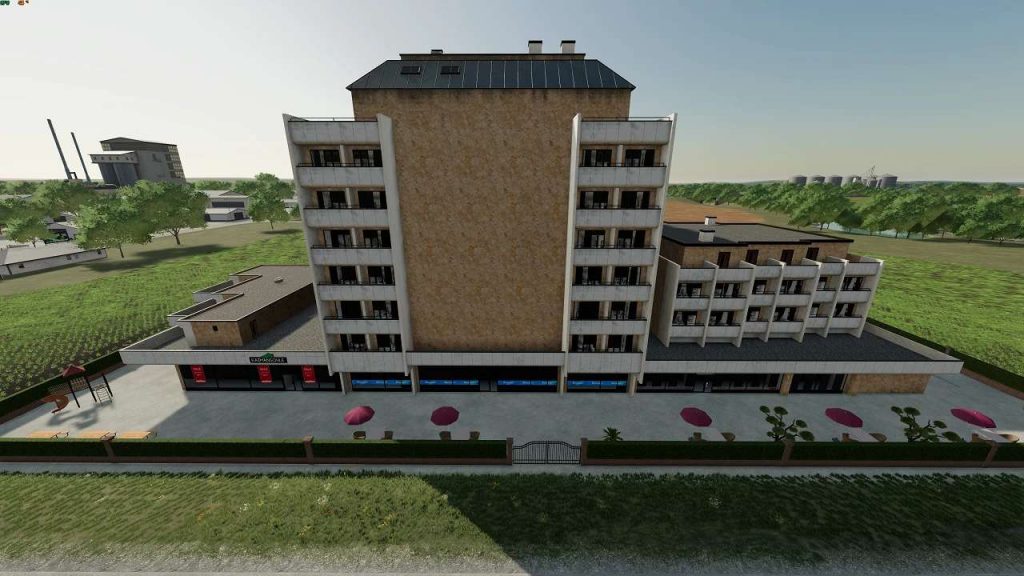 Hotel Farmland v1.0 FS22 Mod | Farming Simulator 22 Mod