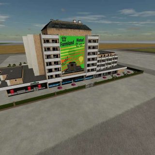 Hotel Farmland v1.0 FS22 Mod | Farming Simulator 22 Mod