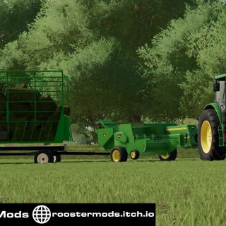 John Deere 348 Baler v1.0 FS22 Mod | Farming Simulator 22 Mod