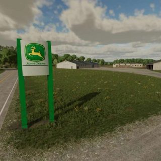 John Deere Dealer Sign v1.0 FS22 Mod | Farming Simulator 22 Mod