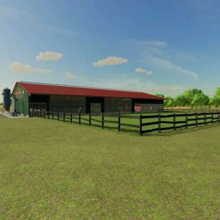 Large Cow Barn - 240 Animals v1.1 FS22 Mod | Farming Simulator 22 Mod