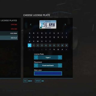 License Plate Manager v1.0 FS22 Mod | Farming Simulator 22 Mod