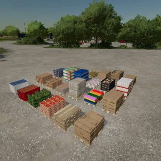 Liftable Pallets And Big Bags v1.1 FS22 Mod | Farming Simulator 22 Mod