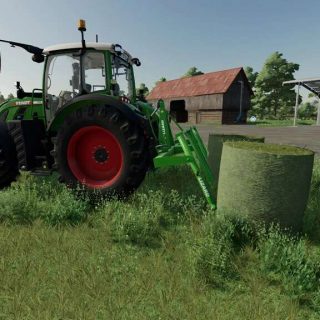 Lizard Round Bale Fork v1.0 FS22 Mod | Farming Simulator 22 Mod