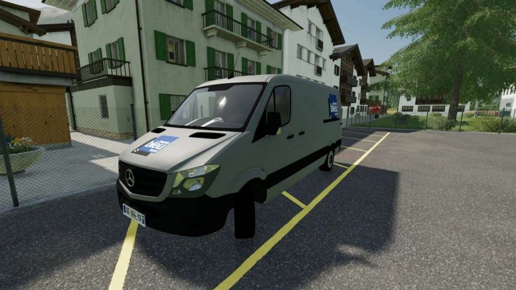 Mercedes Sprinter - French Radios v3.0 FS22 Mod | Farming Simulator 22 Mod