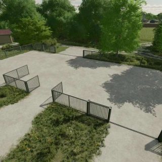 Metal Fence With Gates v1.0 FS22 Mod | Farming Simulator 22 Mod