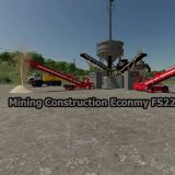 MINING CONSTRUCTION ECONOMY V5.1 FS22 Mod | Farming Simulator 22 Mod