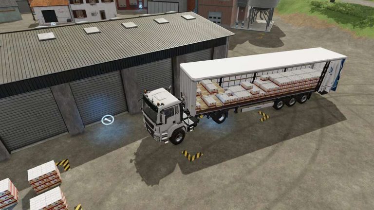 Pallet Storage And Logistics v1.0 FS22 Mod | Farming Simulator 22 Mod