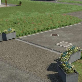 Placeable Borderstones/Flowerpot v1.0 FS22 Mod | Farming Simulator 22 Mod