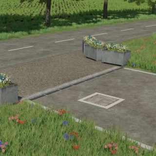 Placeable Borderstones/Flowerpot v1.0 FS22 Mod | Farming Simulator 22 Mod