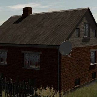 Small Brick House v1.0 FS22 Mod | Farming Simulator 22 Mod