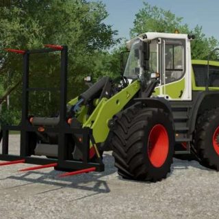 Wheel Loader Bale Fork v1.0 FS22 Mod | Farming Simulator 22 Mod