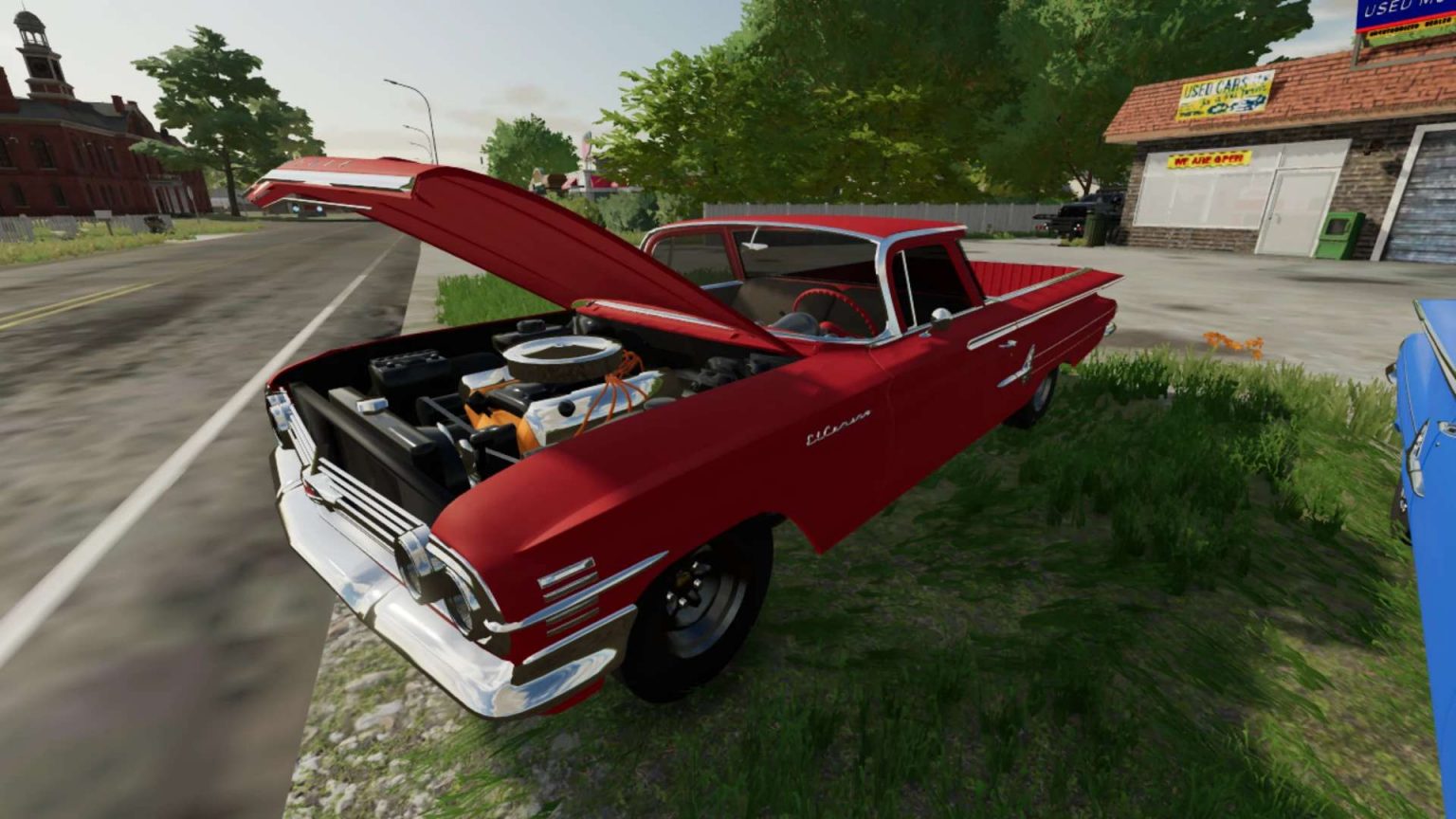1960 Chevrolet ElCamino v1.0 FS22 Mod | Farming Simulator 22 Mod