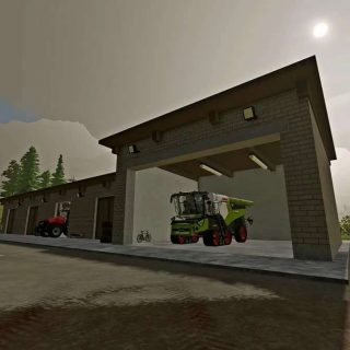 Brick garage v1.0 FS22 Mod | Farming Simulator 22 Mod
