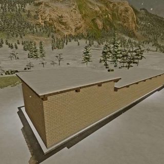 Brick garage v1.0 FS22 Mod | Farming Simulator 22 Mod
