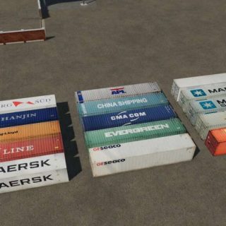 Cargo Container Package (Prefab) v1.0 FS22 Mod | Farming Simulator 22 Mod