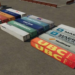 Cargo Container Package (Prefab) v1.0 FS22 Mod | Farming Simulator 22 Mod