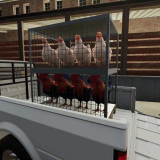 Chicken Transport Crate v1.0 FS22 Mod | Farming Simulator 22 Mod