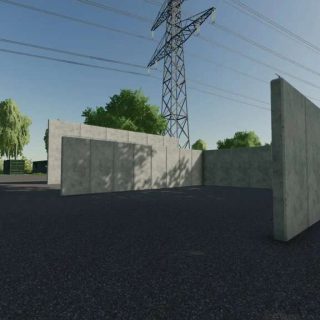 Concrete Walls (Prefab) v1.0 FS22 Mod | Farming Simulator 22 Mod