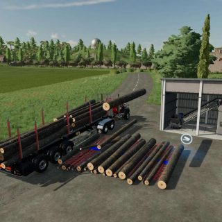 Fliegl Timber Runner Autoload Wood v1.1 FS22 Mod | Farming Simulator 22 Mod