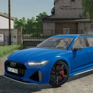 Audi RS6 Avant 2020 v1.0 FS22 Mod | Farming Simulator 22 Mod