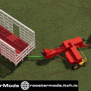 John Deere Wooden Thrower Rack V1.0 FS22 Mod | Farming Simulator 22 Mod