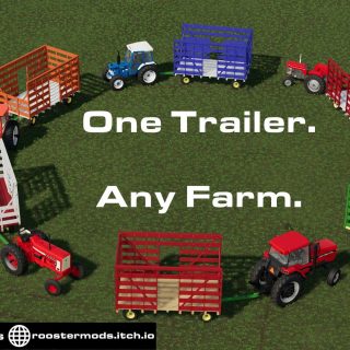 John Deere Wooden Thrower Rack V1.0 FS22 Mod | Farming Simulator 22 Mod