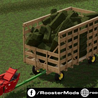 John Deere Wooden Thrower Rack V1.0 FS22 Mod | Farming Simulator 22 Mod