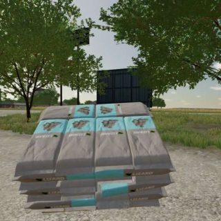 Liftable Pallet With Stones v1.0 FS22 Mod | Farming Simulator 22 Mod