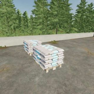 Liftable Pallet With Stones v1.0 FS22 Mod | Farming Simulator 22 Mod