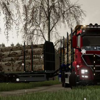 Lizard Short Wood Trailer Pack v1.0 FS22 Mod | Farming Simulator 22 Mod