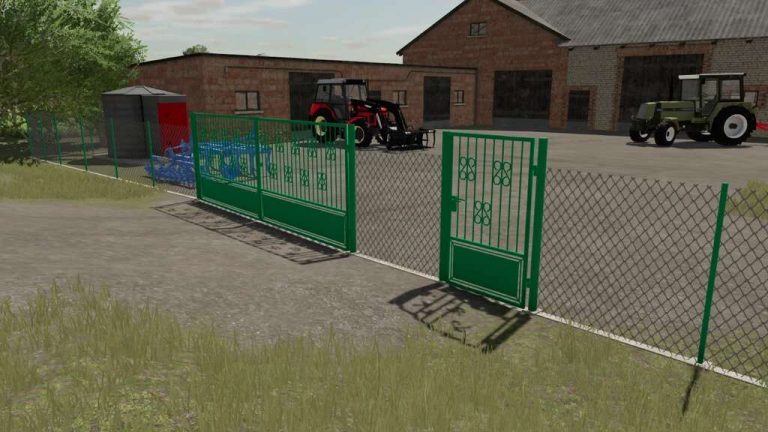 Net Fence And Gates v1.0 FS22 Mod | Farming Simulator 22 Mod
