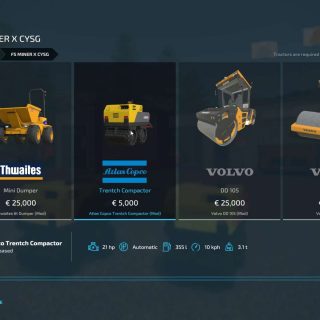 Remote Trench Compactor v1.0 FS22 Mod | Farming Simulator 22 Mod