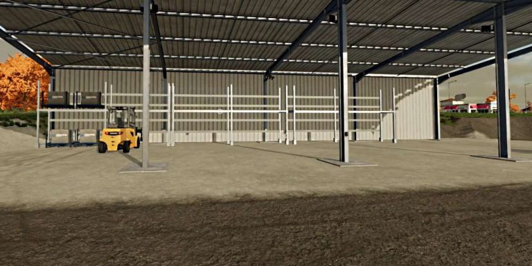 Small Easy shed with shelves v1.0 FS22 Mod | Farming Simulator 22 Mod