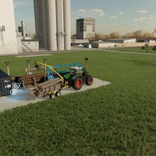Stationary Woodchipper v1.0 FS22 Mod | Farming Simulator 22 Mod