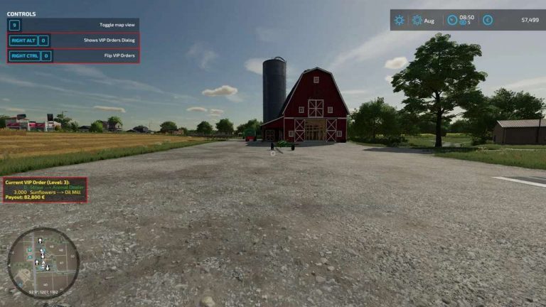 VIP Order Manager v1.1 FS22 Mod | Farming Simulator 22 Mod