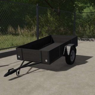 Wooden Car Trailer v1.0 FS22 Mod | Farming Simulator 22 Mod