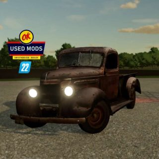 1937 GMC Truck Rusty v2.0 FS22 Mod | Farming Simulator 22 Mod