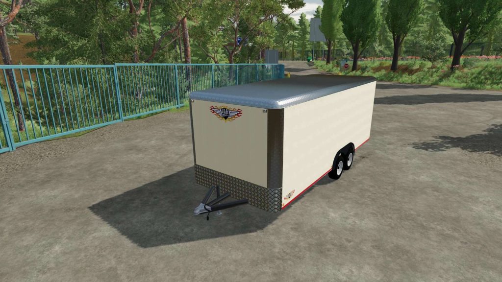 20ft US Trailer v1.0 FS22 Mod | Farming Simulator 22 Mod