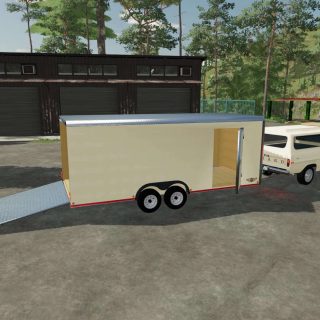20ft US Trailer v1.0 FS22 Mod | Farming Simulator 22 Mod