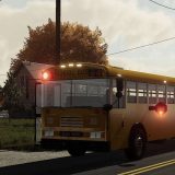 Blue Bird School Bus v2.0 FS22 Mod | Farming Simulator 22 Mod