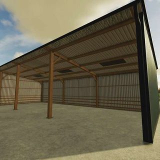 English Style Vehicle Barn Set v1.0 FS22 Mod | Farming Simulator 22 Mod